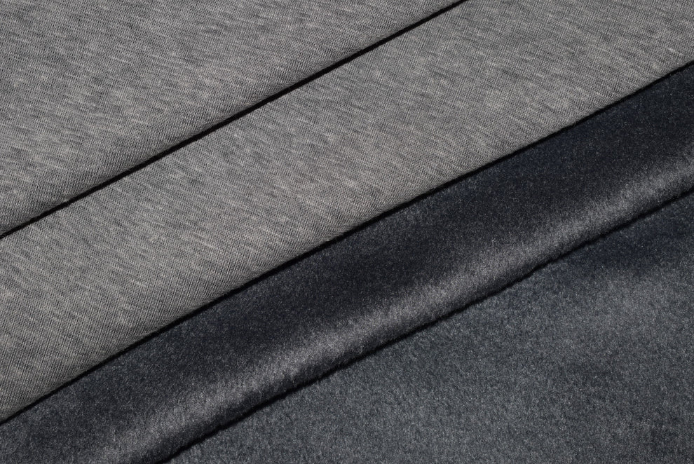 Plush Back Marl Sweatshirt - Steel – Anglian Fashion Fabrics