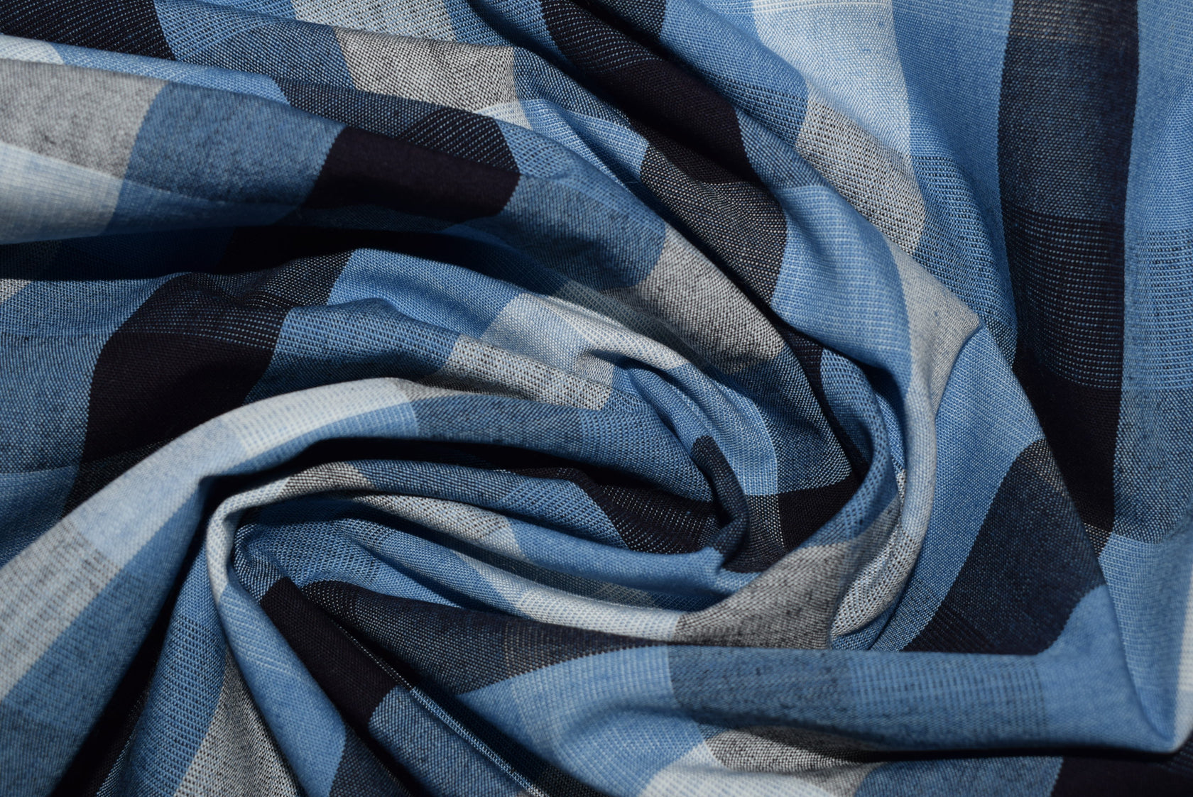 Denim Block Check – Anglian Fashion Fabrics